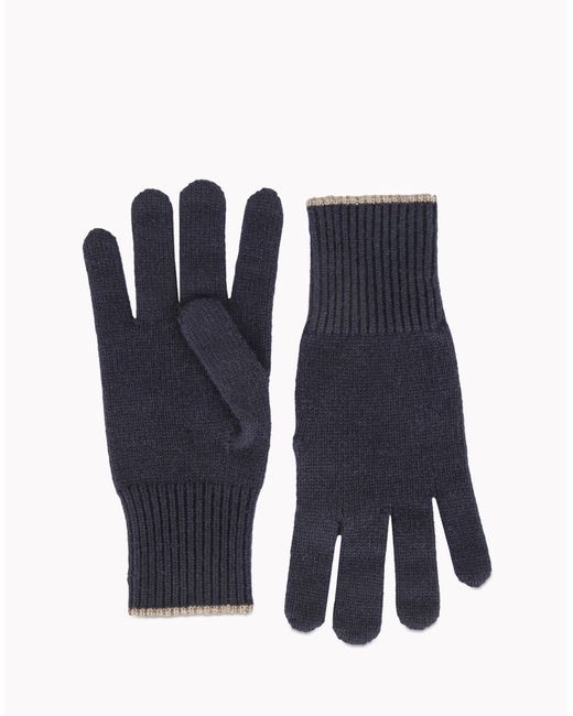 Brunello cucinelli Gloves in Blue for Men (Navy blue) | Lyst