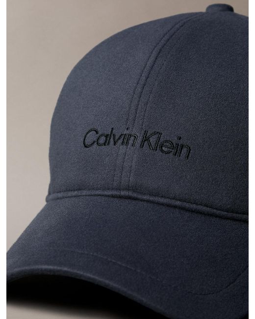 Calvin Klein Layered Monogram Logo Graphic Baseball Cap in Blue for Men ...