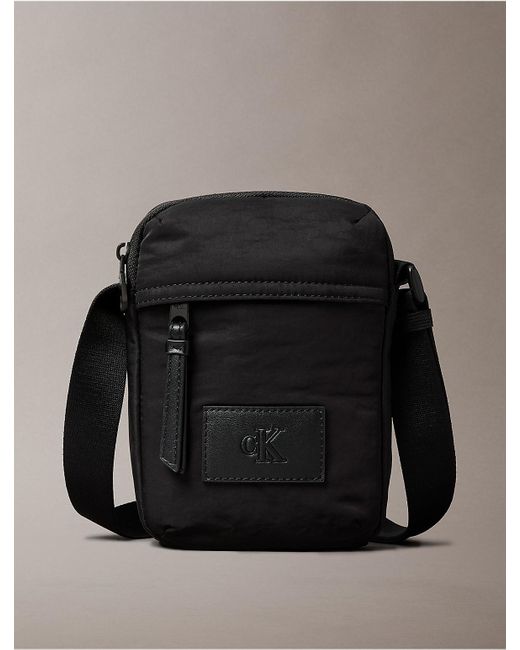 Calvin Klein Nylon Reporter Bag in Black for Men | Lyst