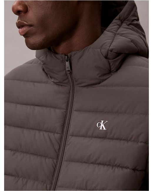 Calvin Klein Calvin Klein Ripstop Packable Puffer Jacket in Brown for ...