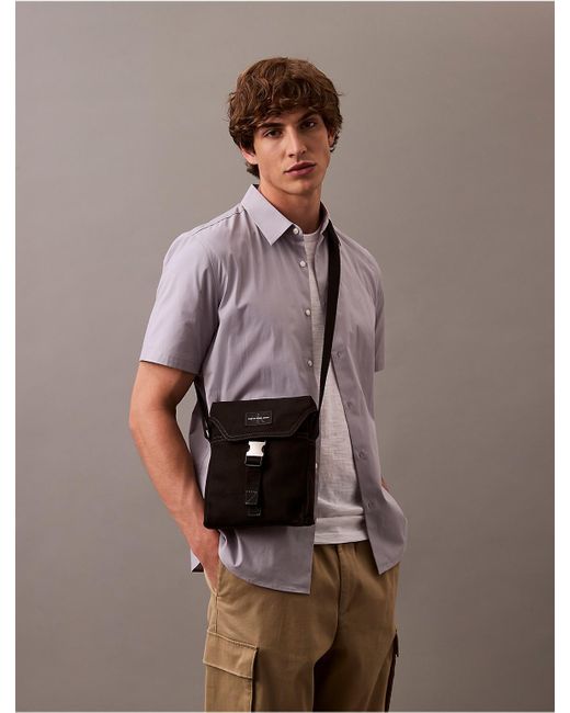 Calvin Klein Workwear Flap Reporter Bag in Black for Men | Lyst