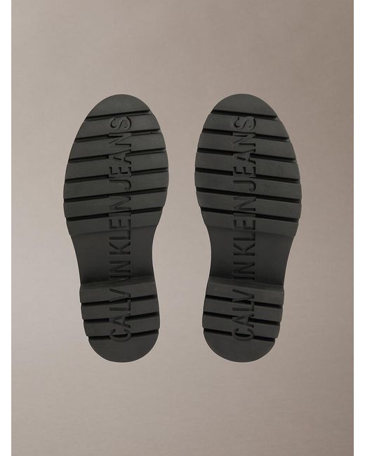 Calvin Klein Tall Heeled Flexible Lug Sole Rainboots in Black | Lyst UK