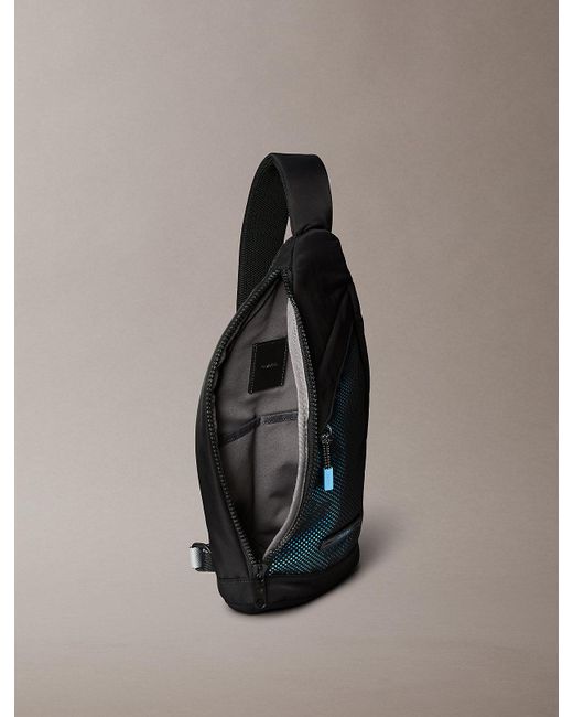 Calvin Klein Mesh Front Sling Bag in Blue for Men | Lyst UK