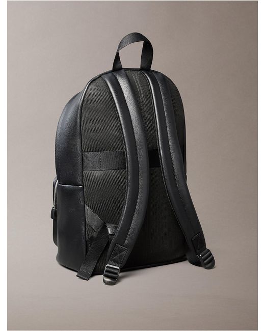 Calvin Klein Micro Pebble Round Backpack in Gray for Men | Lyst