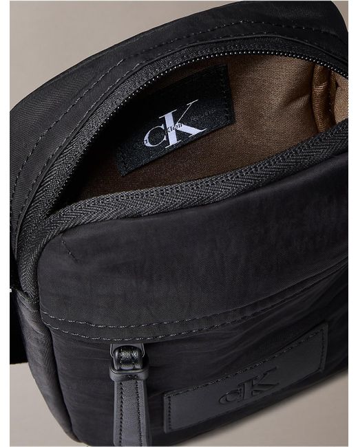 Calvin Klein Nylon Reporter Bag in Black for Men | Lyst