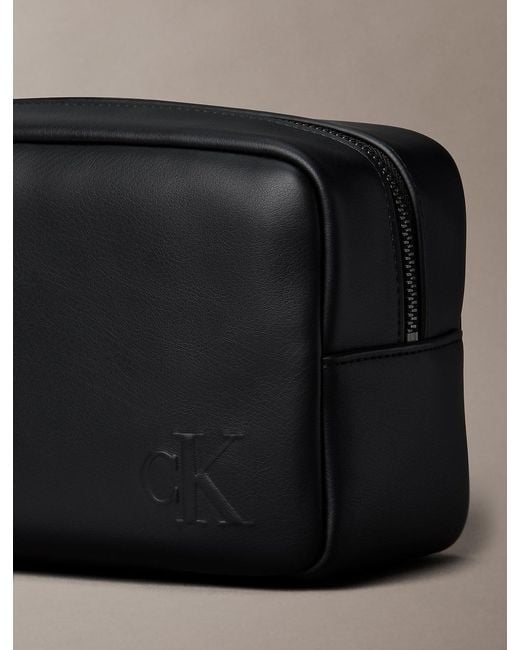 Calvin Klein Monogram Dopp Kit in Grey for Men | Lyst UK