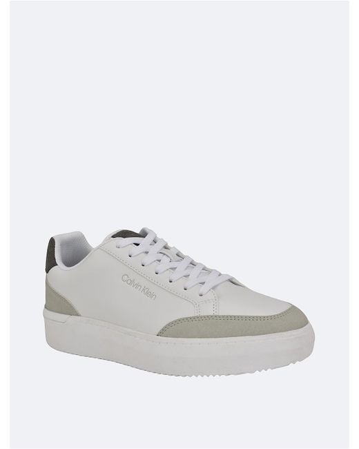 Calvin Klein Blaven Low Top Sneaker in White for Men | Lyst