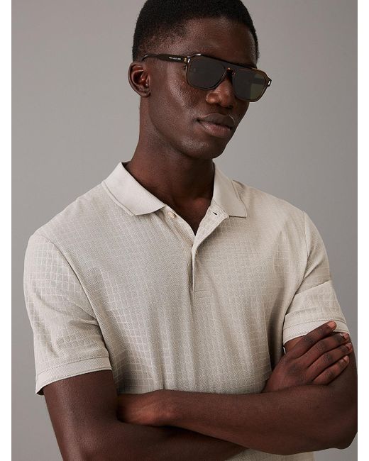 Calvin Klein Modified Rectangle Sunglasses Ck24510s in Green for Men ...