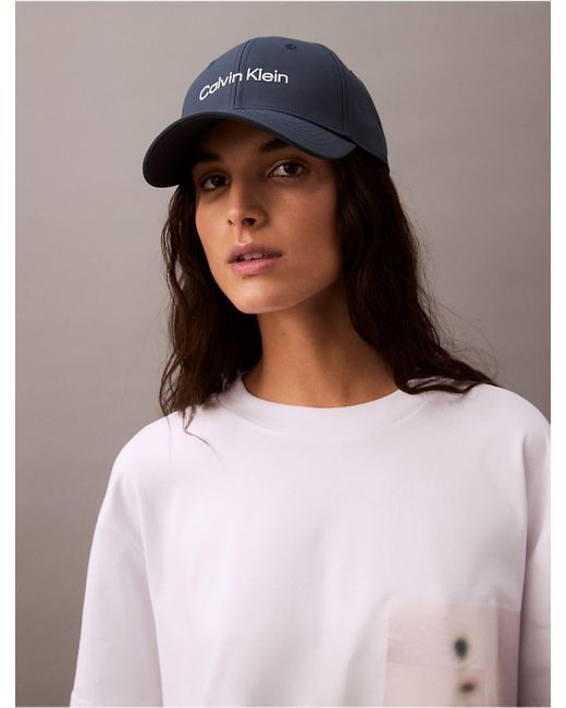 Calvin Klein Standard Logo Embroidery Baseball Cap in Blue for Men | Lyst