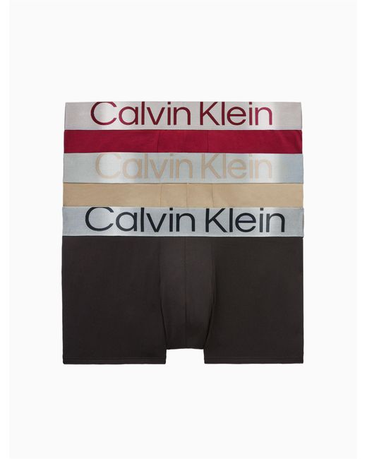 Calvin Klein Reconsidered Steel Micro Low Rise Trunk 3 Pack For Men Lyst