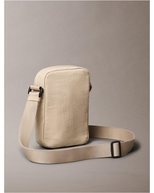 Calvin Klein Nylon Reporter Bag in Natural for Men | Lyst