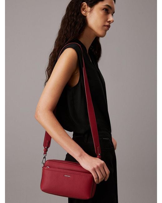 Calvin Klein Crossbody Bag in Red | Lyst UK