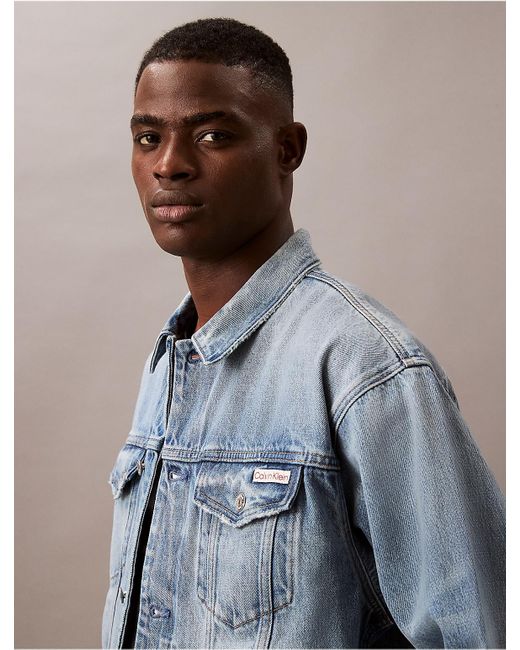 Calvin Klein Calvin Klein 90S Selvedge Trucker Jacket in Blue for Men ...