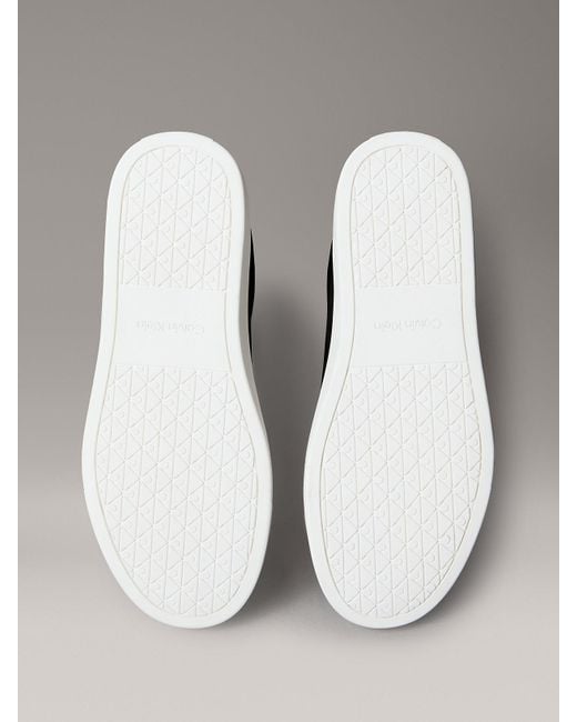 Calvin Klein Suede Leather Flexible Sole Trainers for Men | Lyst UK