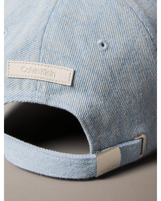 Calvin Klein Burnout Emblem Logo Denim Cap for Men | Lyst UK