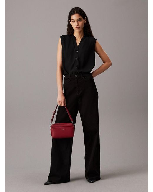 Calvin Klein Crossbody Bag in Red | Lyst UK