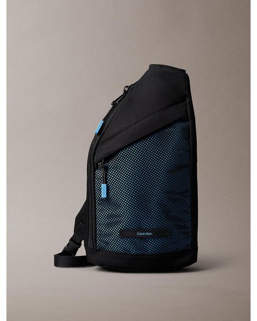 Calvin Klein Mesh Front Sling Bag in Blue for Men | Lyst UK