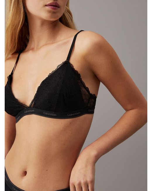 Calvin klein modern triangle bra store