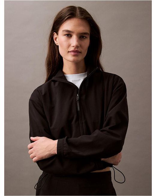 Calvin Klein Calvin Klein Ck Sport Woven Mesh Jacket in Black | Lyst