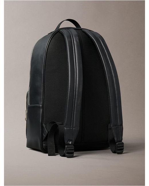 Calvin Klein Monogram Logo Campus Backpack in Black for Men | Lyst