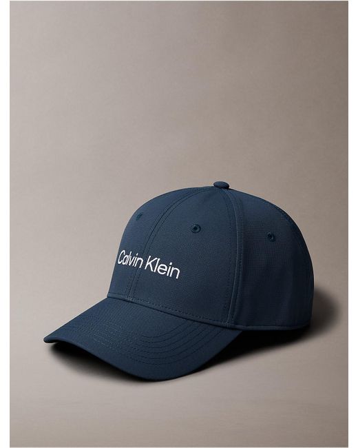 Calvin Klein Standard Logo Embroidery Baseball Cap in Blue for Men | Lyst