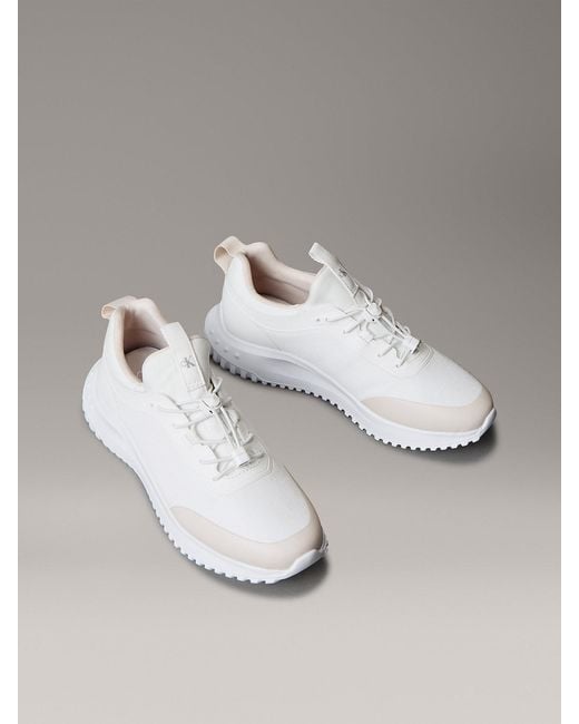 Calvin Klein No-Tie Bungee Ultralight Trainers in White | Lyst UK