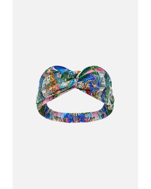 CAMILLA Woven Twist Headband Spirit Of Santa Maria in Blue | Lyst UK