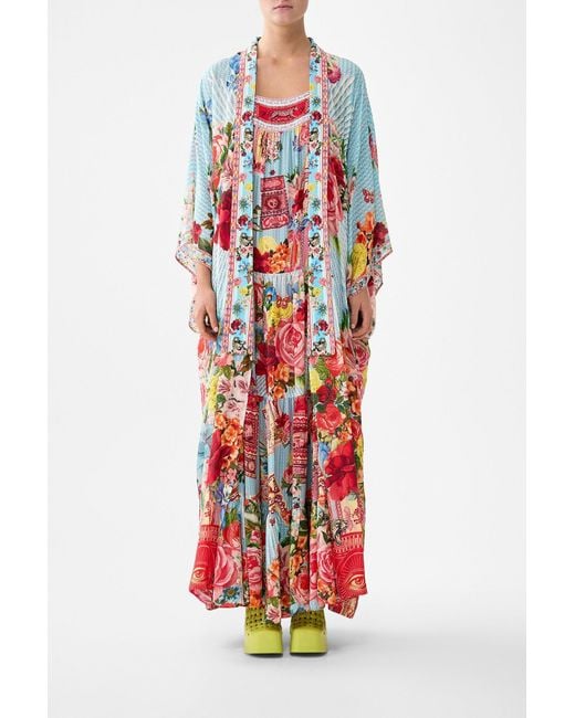 CAMILLA Kimono Layer With Collar Papers And Curious Capers in White | Lyst UK