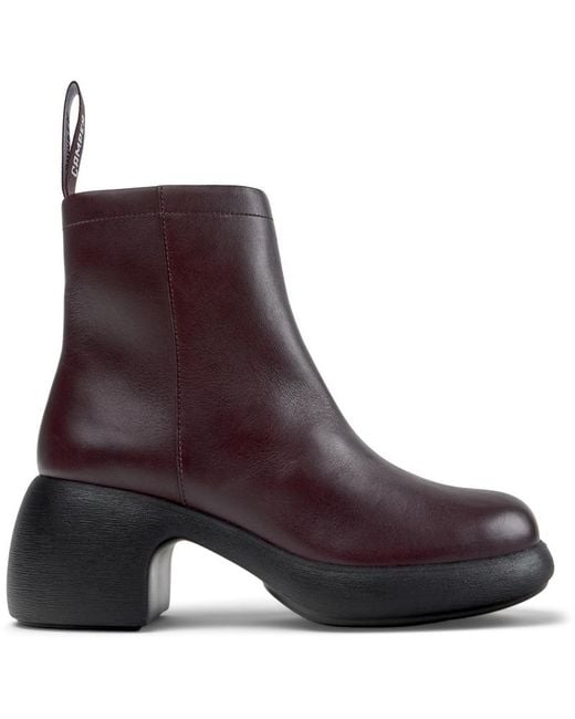 Camper Ankle Boots in Purple | Lyst