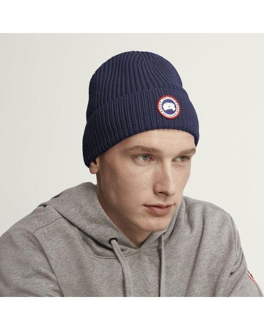 Canada Goose Rib Toque in Blue for Men | Lyst UK