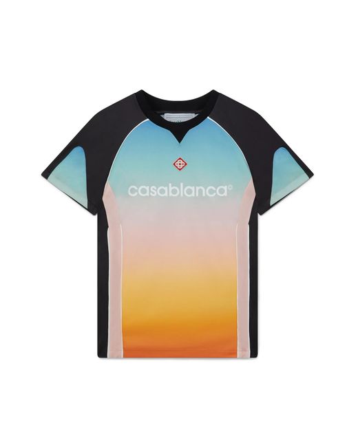 Casablanca Paris Pastel Gradient Football Shirt, By in Blue for Men ...