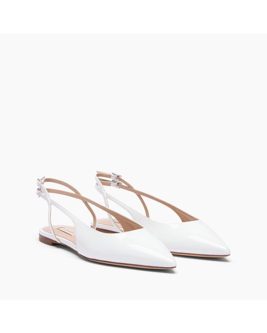 Casadei Ballet Slingbacks in White | Lyst UK