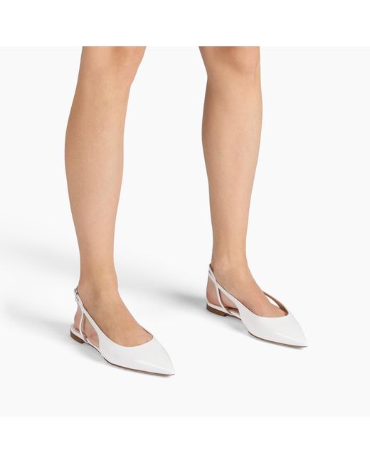 Casadei Ballet Slingbacks in White | Lyst UK