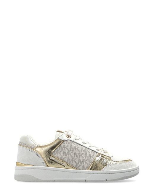 MICHAEL Michael Kors Logo Accent Sneakers in White | Lyst