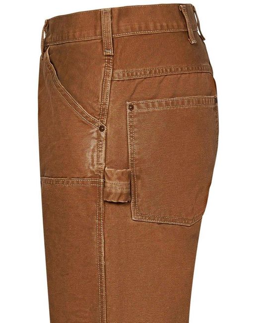 RRL Engineer Fit Distressed Carpenter Jeans in Brown for Men | Lyst
