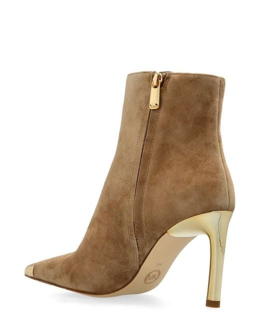 MICHAEL Michael Kors Kasia Pointed-Toe Boots in Brown | Lyst