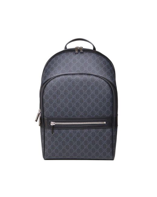 Gucci Monogrammed Backpack in Blue | Lyst