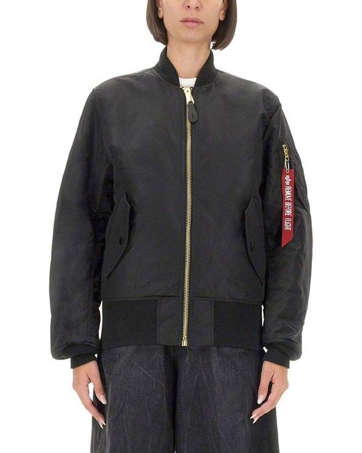 Alpha Industries Ma 1 Classic Jacket in Black | Lyst