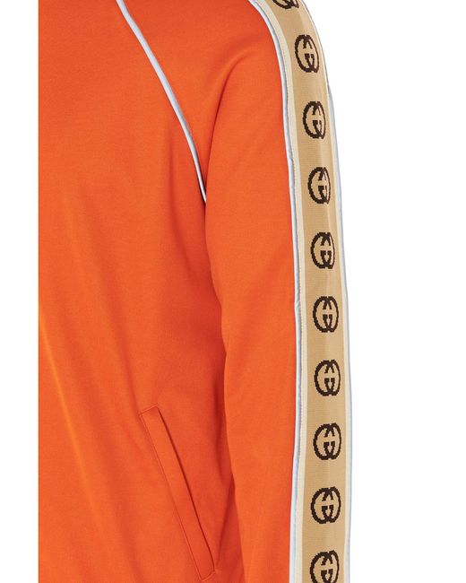 Gucci Synthetic Technical Jersey Oversize Jacket in Orange for Men | Lyst