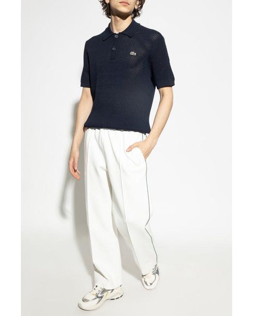 Lacoste Knit Polo in Blue for Men | Lyst UK
