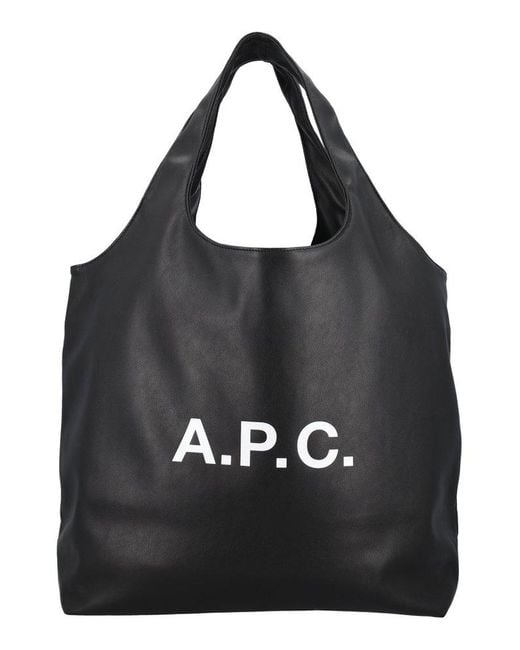 A.P.C. Ninon Tote Bag in Black | Lyst