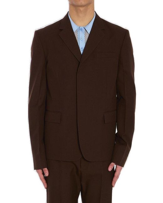 Gucci Embossed Jacket in Brown for Men | Lyst