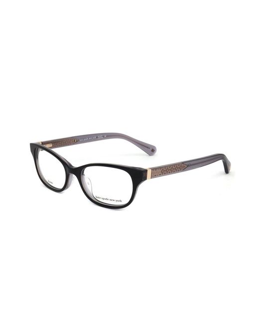 Kate Spade Rectangle-Frame Glasses in Black | Lyst UK