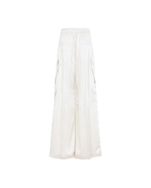 Rick Owens Cargo Bell Pants in White | Lyst