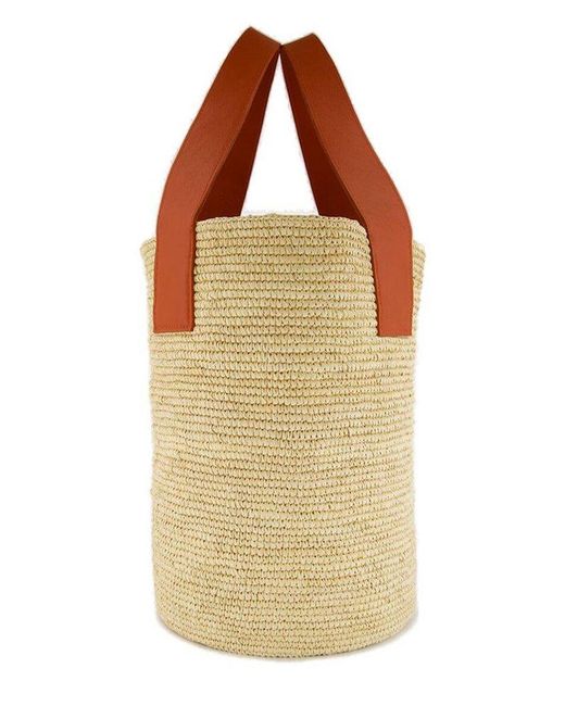 Sensi Studio Tall Canasta Top Handle Bag in Brown | Lyst