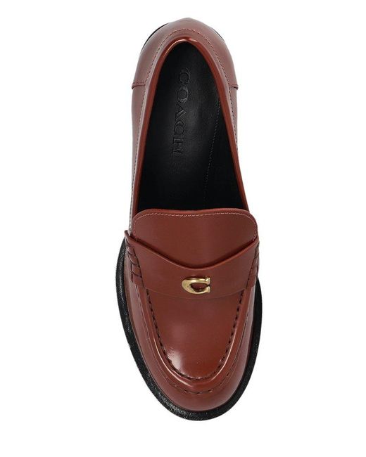 COACH Natalie Blocked Heeled Pumps in Red | Lyst UK