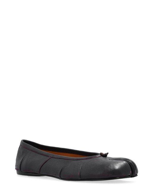 Maison Margiela Tabi Toe Ballet Flats in Black | Lyst