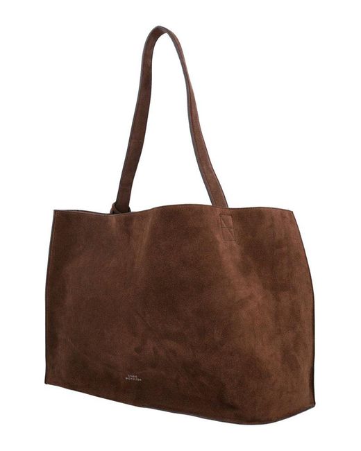 Studio Nicholson The Reflection Logo Detailed Tote Bag in Brown | Lyst