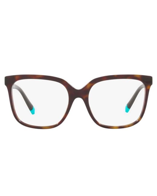 Tiffany & Co. Square Frame Glasses in Black | Lyst