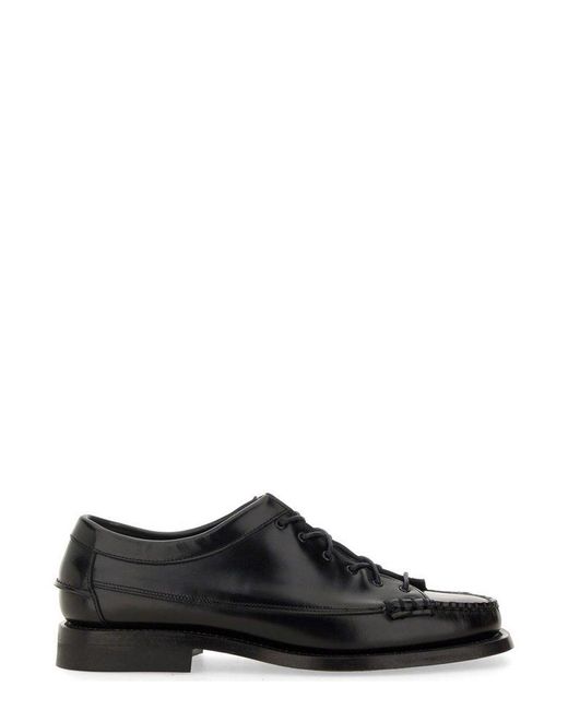 Hereu Priego Square-Toe Lace-Up Shoes in Black for Men | Lyst